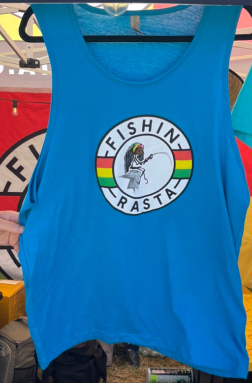 Fishin Rasta Tank Top - Turquoise